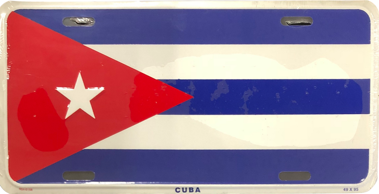 CUBA LICENSE PLATE - Military Depot