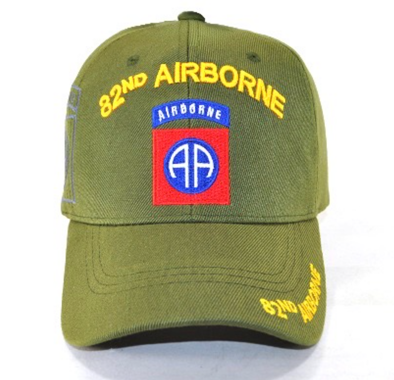 82nd Airborne Side Shadow Olive Drab Adjustable Cap - Military Depot