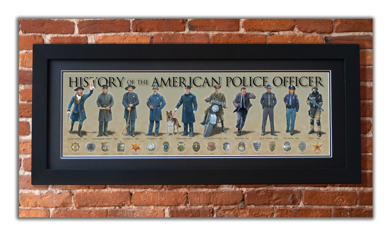 History of America: Police Officer Poster - Military Depot