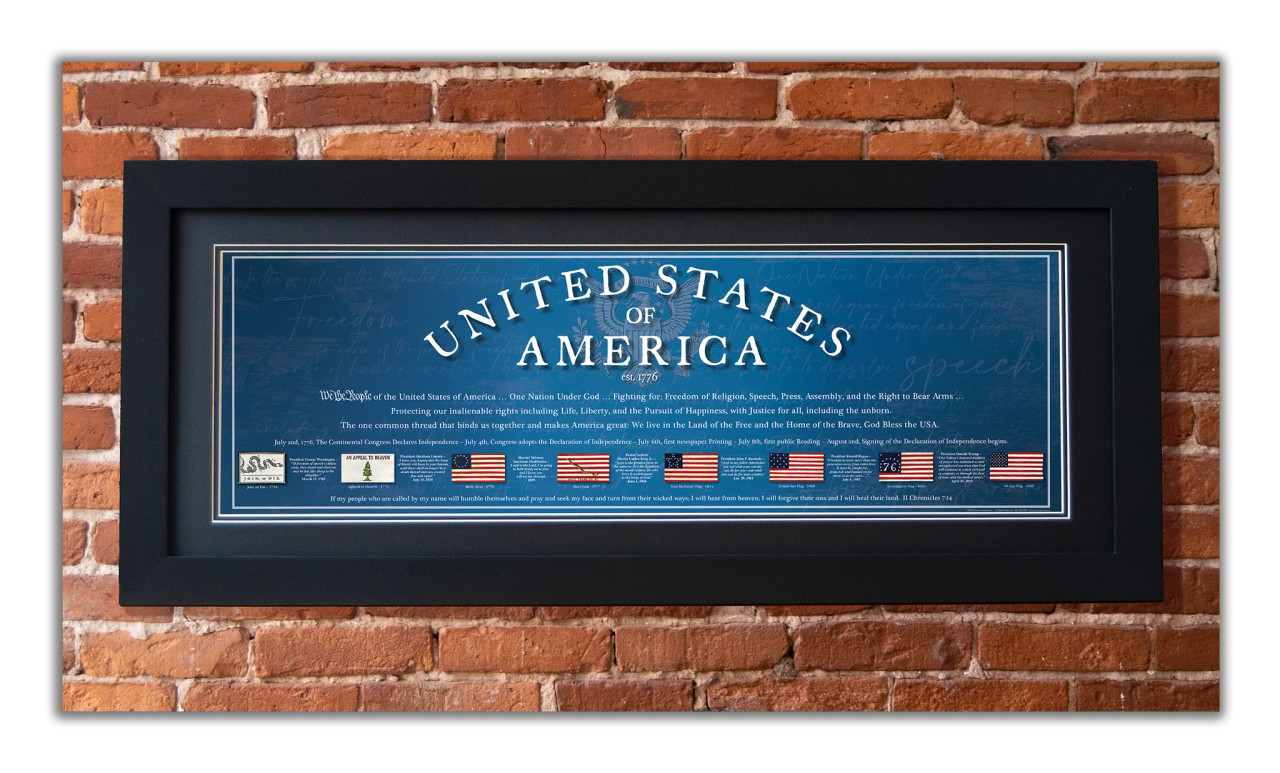 History of America: USA Poster - Military Depot
