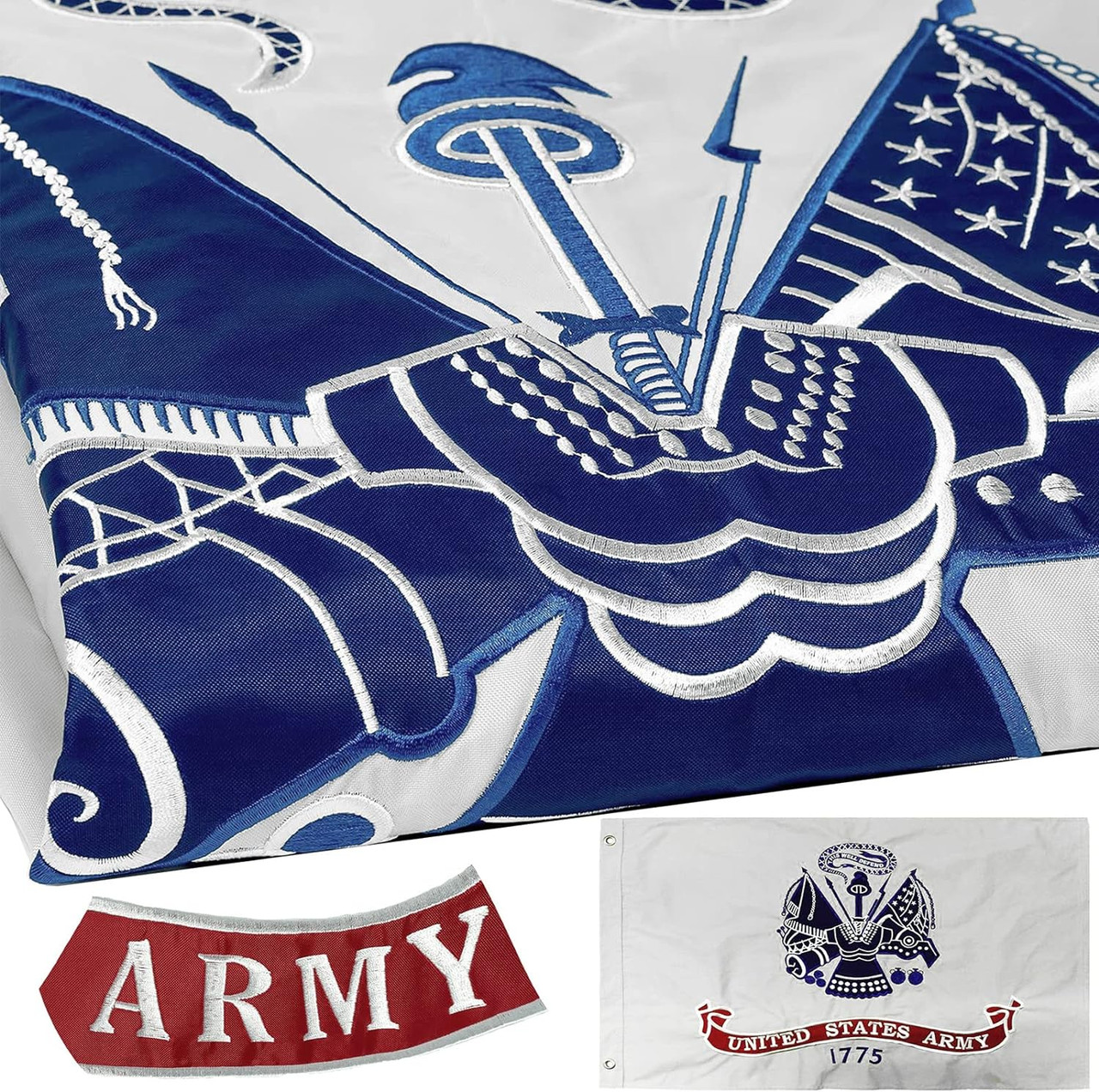2'x3' U.S. Army Double-Sided Heavy Duty Embroidered Flag - Military Depot