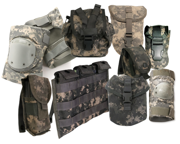 ACU Digital Camo Pouch and Gear Grab Bag - 8 Pieces - Military Depot