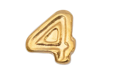 Gold Numeral 4 Device - Military Depot