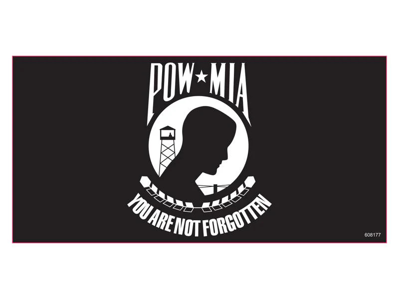 POW MIA You Are Not Forgotten Bumper Sticker - Honor Our Heroes ...
