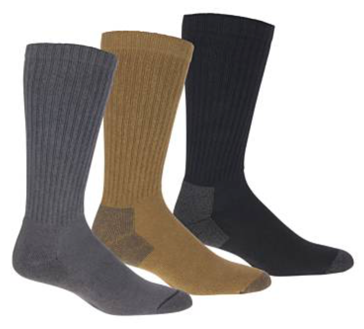 BATE'S MEN'S 6-PK COTTON COMFORT SOCK - Military Depot