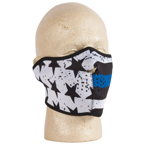NEOPRENE THERMAL HALF MASK - BLUE LINE - Military Depot
