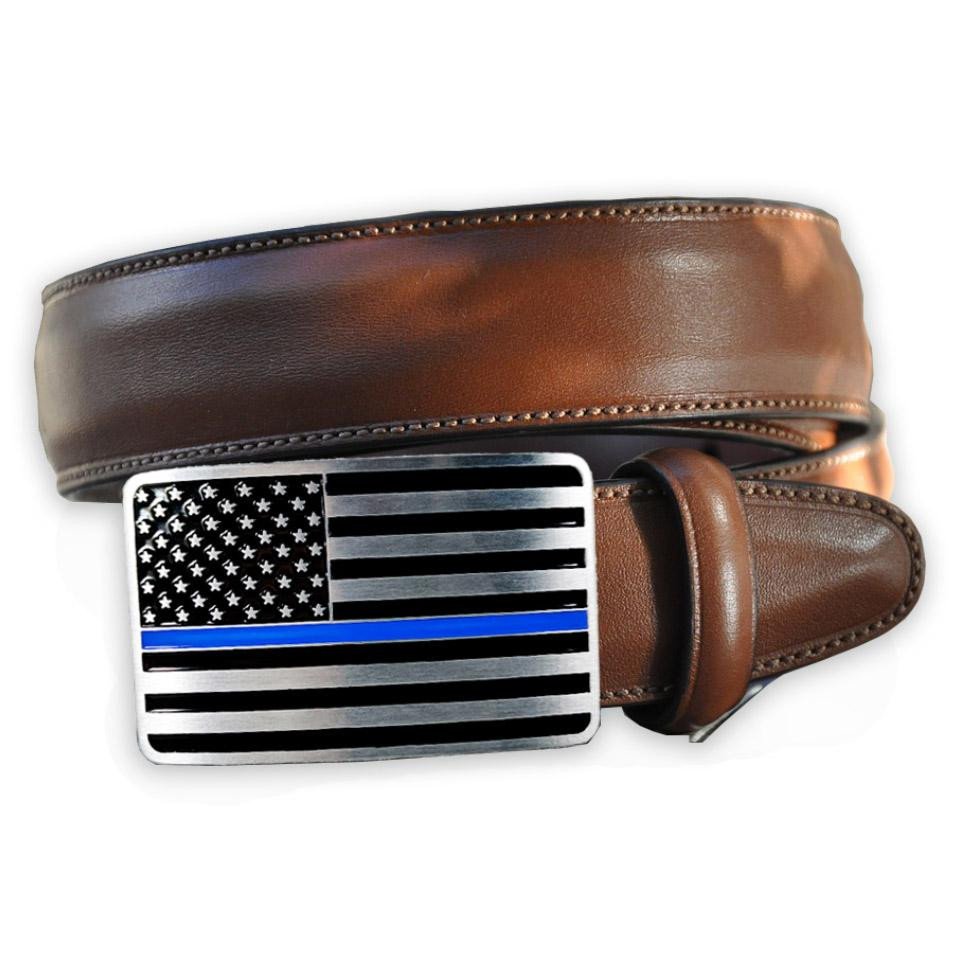 THIN BLUE LINE BELT BUCKLE - Military Depot