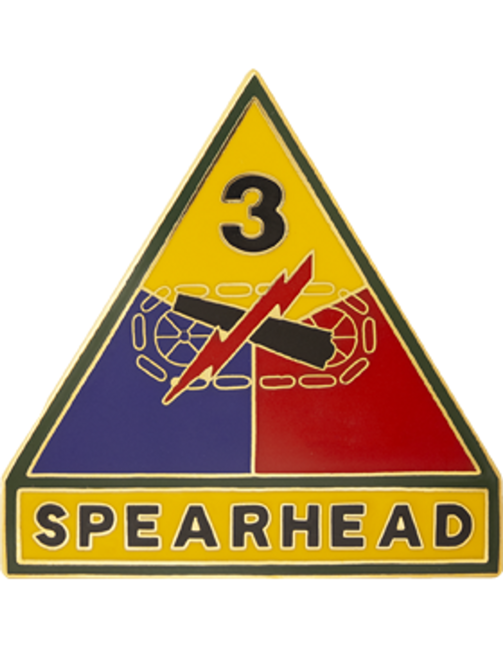 3rd Armored Division Combat Service Identification Badge Military Depot
