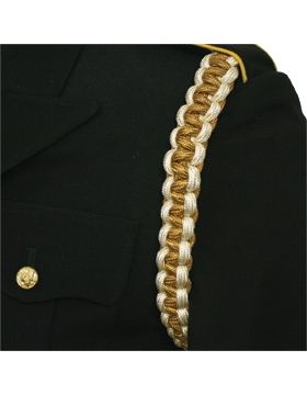 Single Braid Two Color Shoulder Cord - No Tips - Military Depot