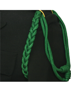 Single Braid One Color Two Knots Shoulder Cord - Military Depot