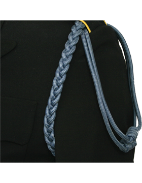 Single Braid One Color Two Knots Shoulder Cord - Military Depot