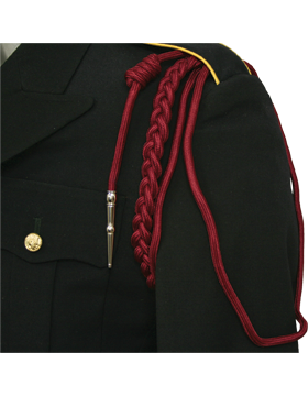 AF Two Strands One Color Shoulder Cord - Nickel - Military Depot