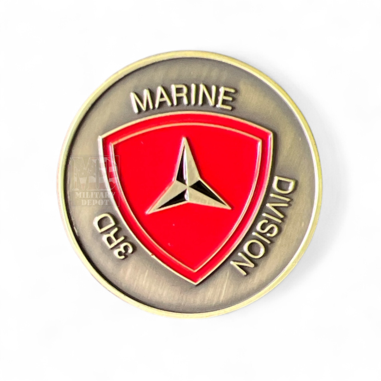 3rd Marine Division Challenge Coin – USMC Eagle Globe & Anchor and ...