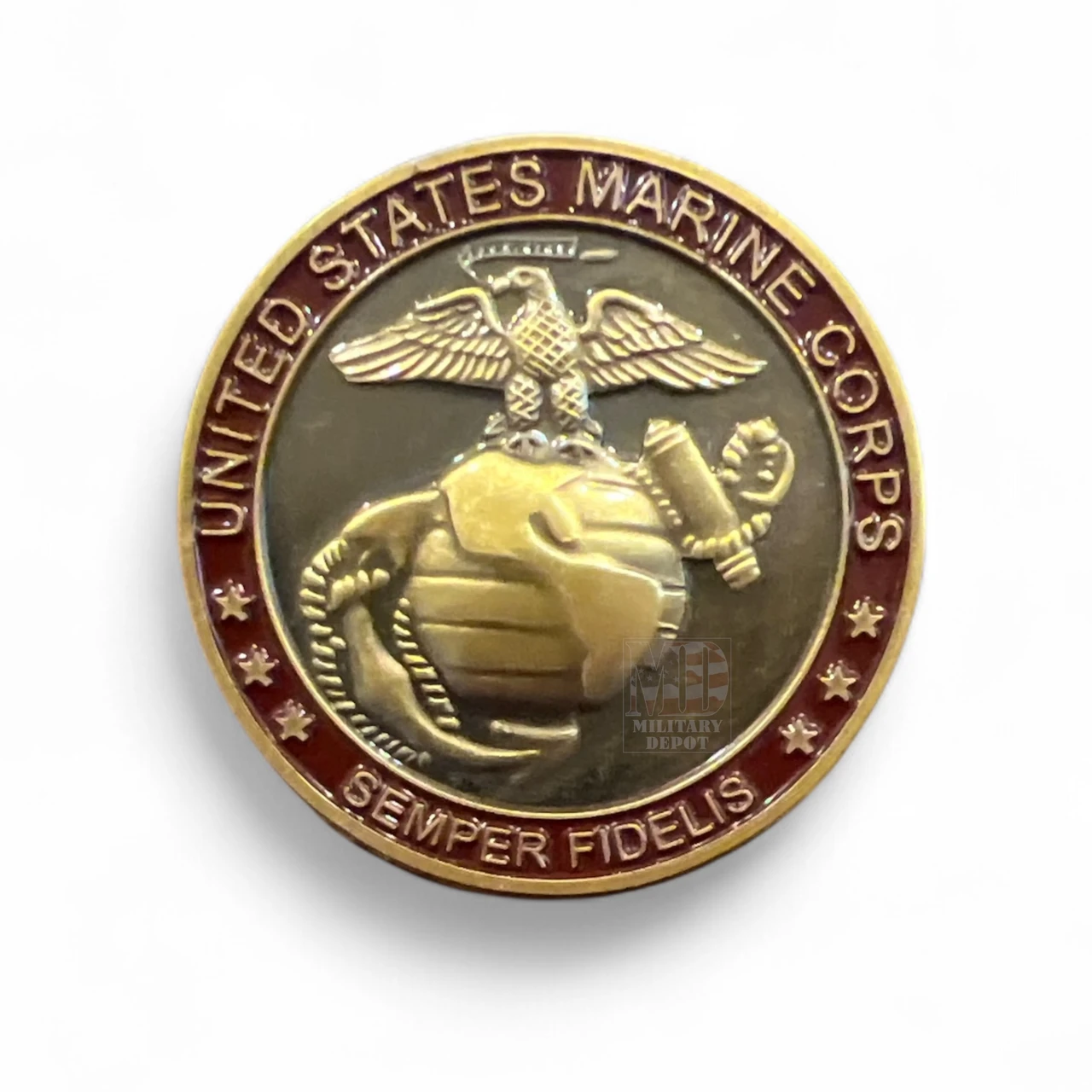 USMC Challenge Coin – Eagle Globe & Anchor and Iwo Jima Memorial ...