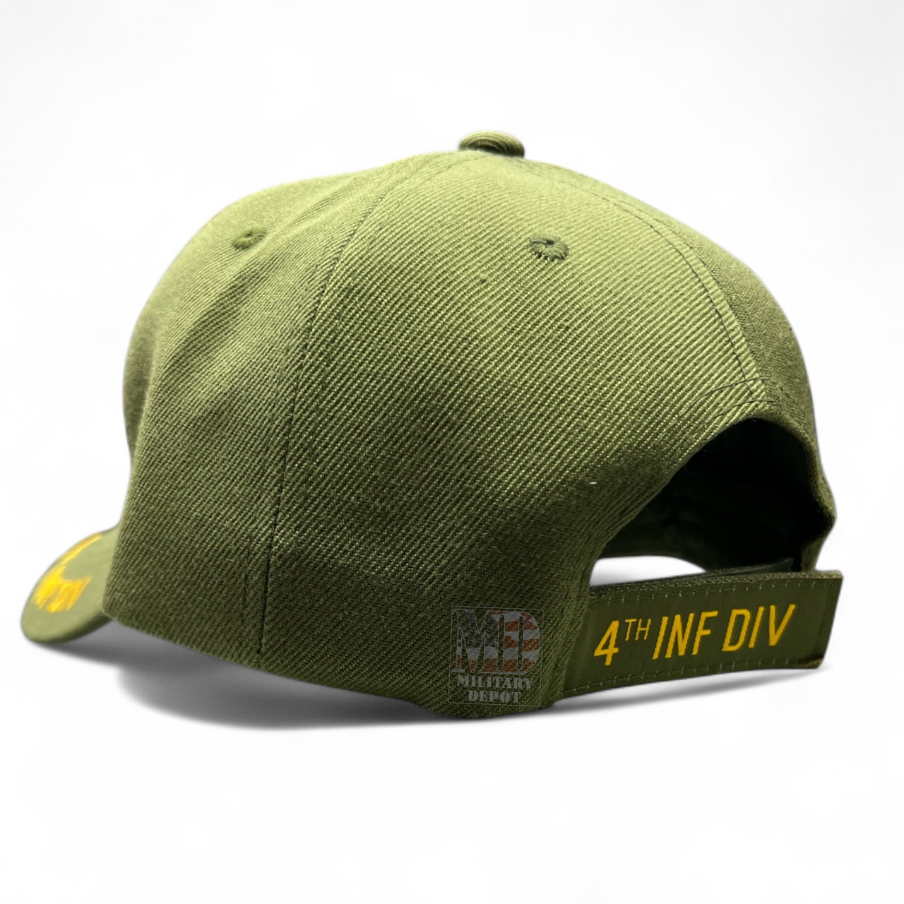 4th Infantry Division Cotton Cap – Shadow Crest with Gold Embroidery ...