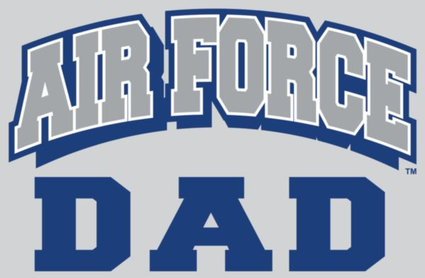 Proud Air Force Dad Mylar Window Decal – U.S. Military Support Sticker