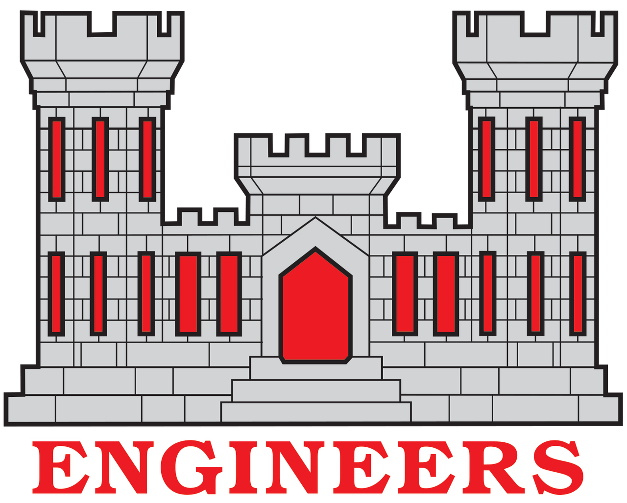 Army Corps of Engineers Decal – Mylar Military Sticker – Made in ...