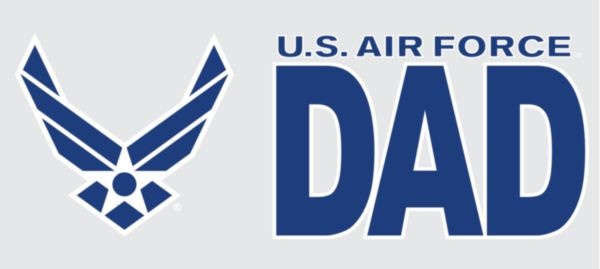 Air Force Symbol Dad Mylar Decal 3"x6.75" – Military Vinyl Sticker Made ...