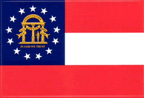 Georgia State Flag Sticker