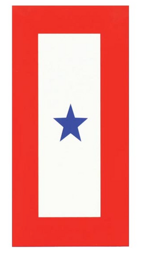 BLUE STAR SERVICE DECAL - Military Depot