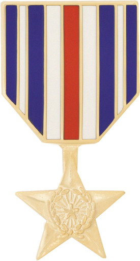 Silver Star Medal Hat Pin - Military Depot