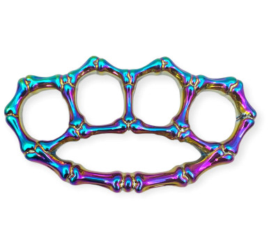 Heavy Duty Rainbow Anodized Bones Paperweight Knuckles - Military Depot