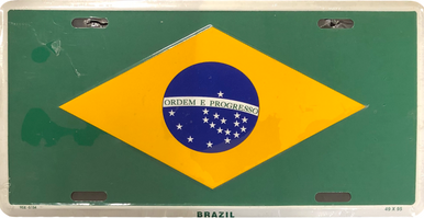 BRAZIL LICENSE PLATE - Military Depot