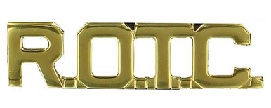 ARMY ROTC COLLAR DEVICE: ROTC CUT OUT LETTERS - 22K - Military Depot