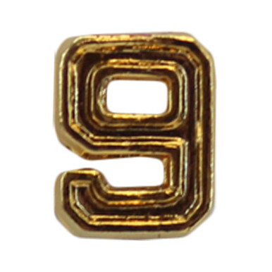 Gold Numeral 9 Devices - Military Depot