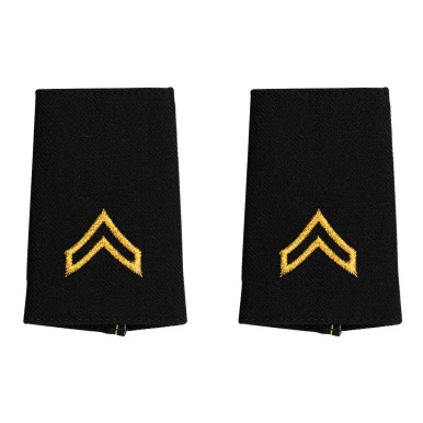 U.S. Army Corporal Dress Blue Soft Shoulder Board - For Female Uniforms ...