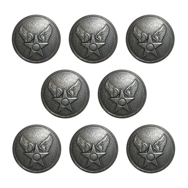 Air Force Hap Arnold Silver Oxidized Button Set – 6 Large & 2 Pocket ...