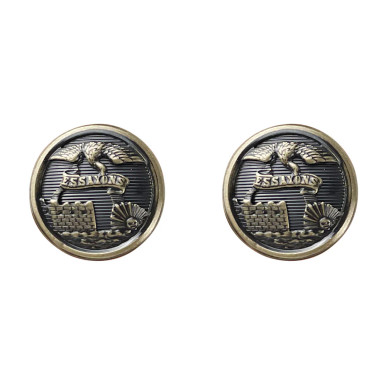 US Army AGSU Engineer Buttons 30 Ligne – Pair | Army Green Service Uniform