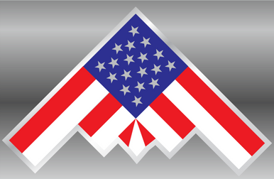 B-2 Bomber Flag Mylar Decal – U.S. Made Military Aircraft Sticker – UV ...