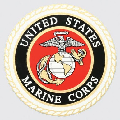 Marine Corps Mylar Decal – USMC Crest Sticker 5x5" USA Made