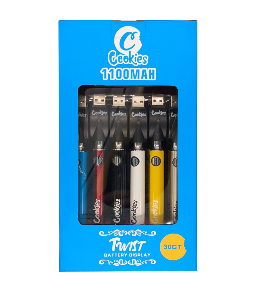 COOKIES MIXED COLOR 1100MAH BATTERY DISPLAY - 30CT