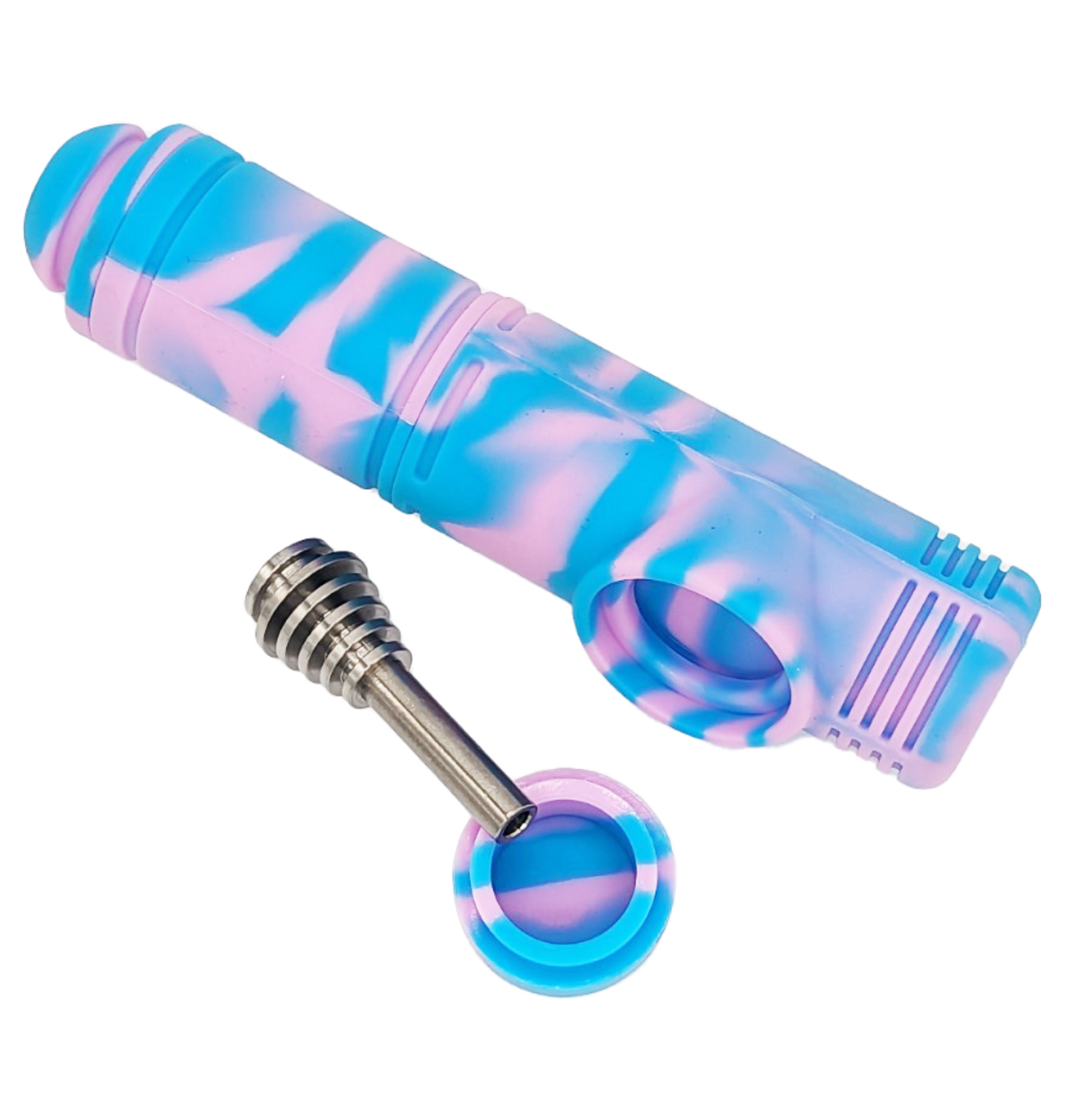 Silicone Nectar Collector With Stash And Titanium Tip Hp102