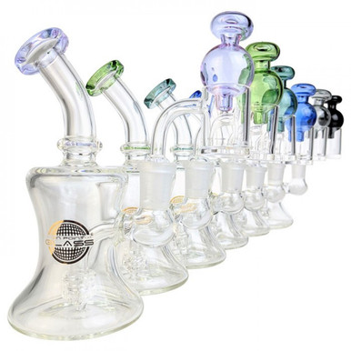 ON POINT GLASS - 5.5" MINI RIG SET WITH MATCHING CAP & 14M BANGER [WP136]