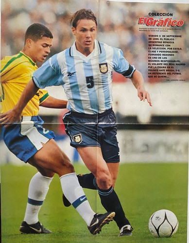 El Gráfico Poster Fernando Redondo Argentina Fútbol