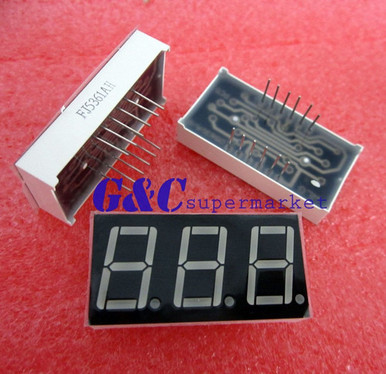 Onsemi 1 Display LED 3 Digits 7 Segments Common Cathode Red