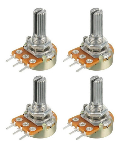 Wired Linear Potentiometer 25k 16mm Rotary Mono Pack of 5 Units