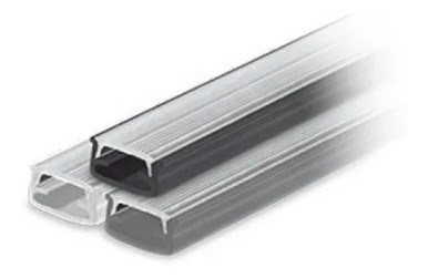 Macroled PVC Flat Profile for LED Strip Gray X 2metres