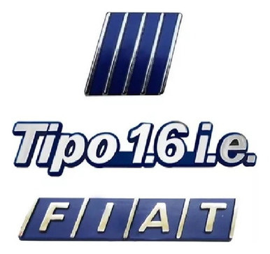 AK/HARA Kit Emblem Type 1.6i.e + Fiat Front Grille + Fiat Rear Badge