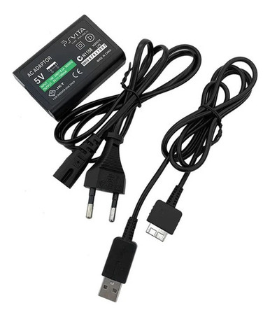JSX Power Supply Charger for PS Vita 1000 with USB Cable
