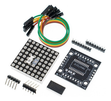 Kit Desarmado Modulo Display Matriz Puntos 64 Leds + Cable Arm Pic