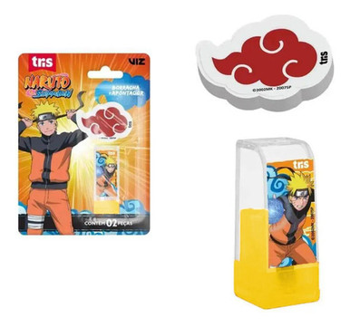 Tris Yellow Naruto Eraser + Sharpener