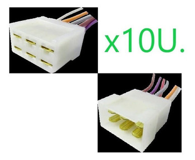 RB 6-Way Connector Set, Male and Female, Pack of 10