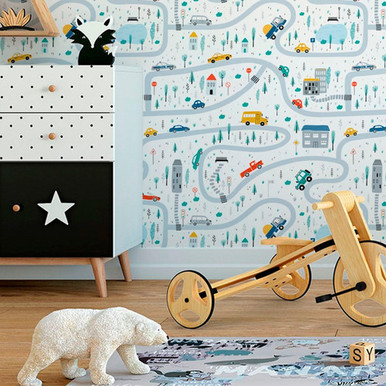 PG Adesivos Waterproof City Design Wallpaper 3m