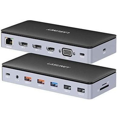 Lasuney Hub USB C for Laptop Triple Display 4K@60Hz