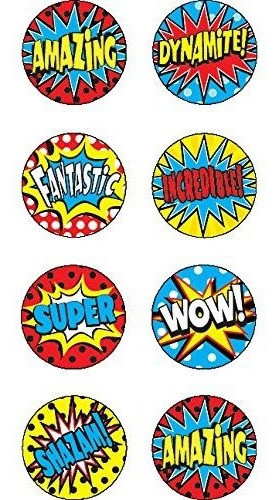Teacher Created Resources Mini Superhero Stickers