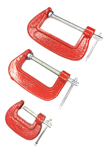 Generic Set of 3 Mini G-Type Clamps - 1, 2, and 3 Inches
